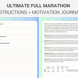16-week Marathon Training Plan and Journal | Run Faster and Stronger ...