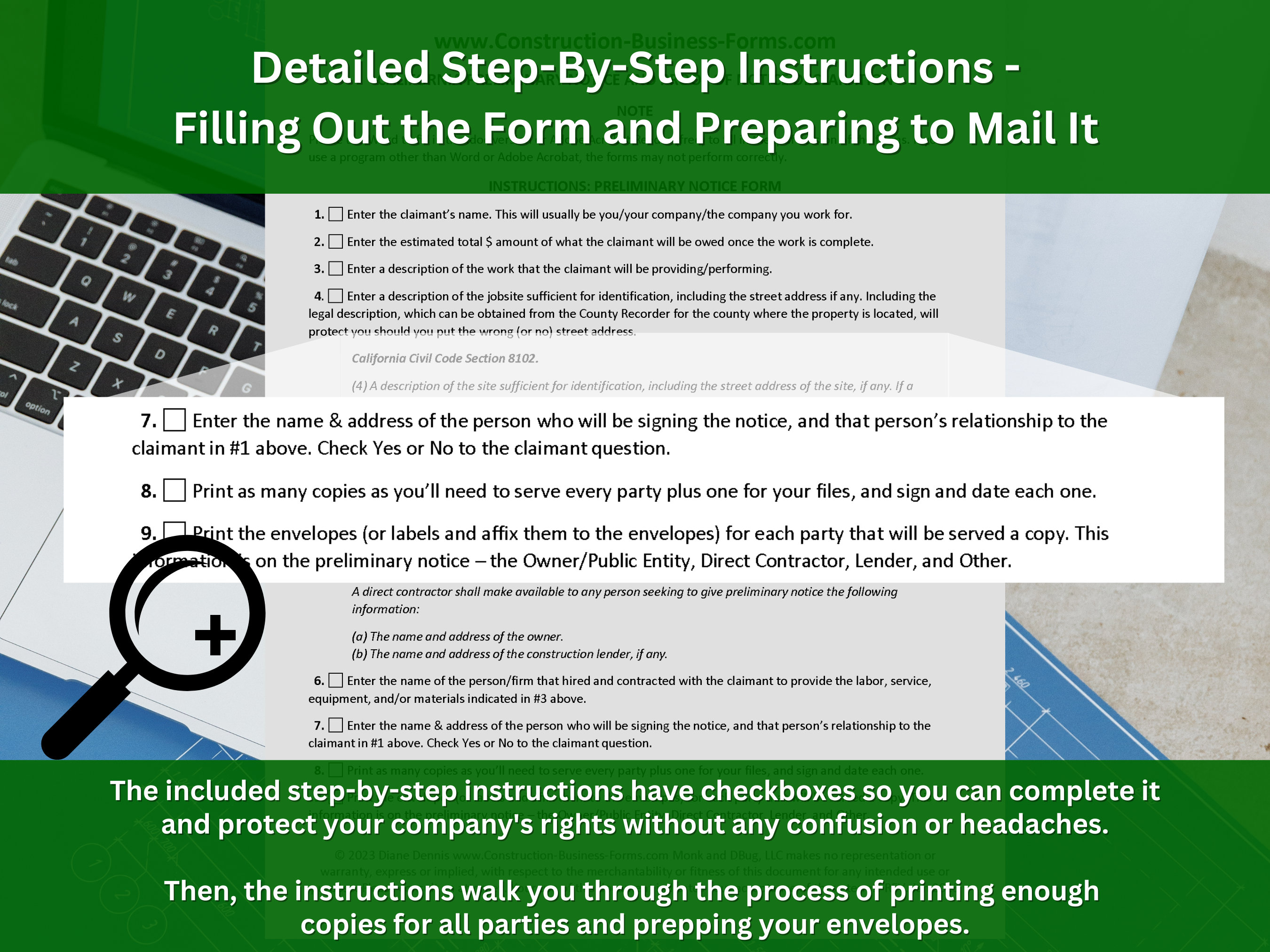 California (20-day) Preliminary Notice Forms: Private and Public Works ...