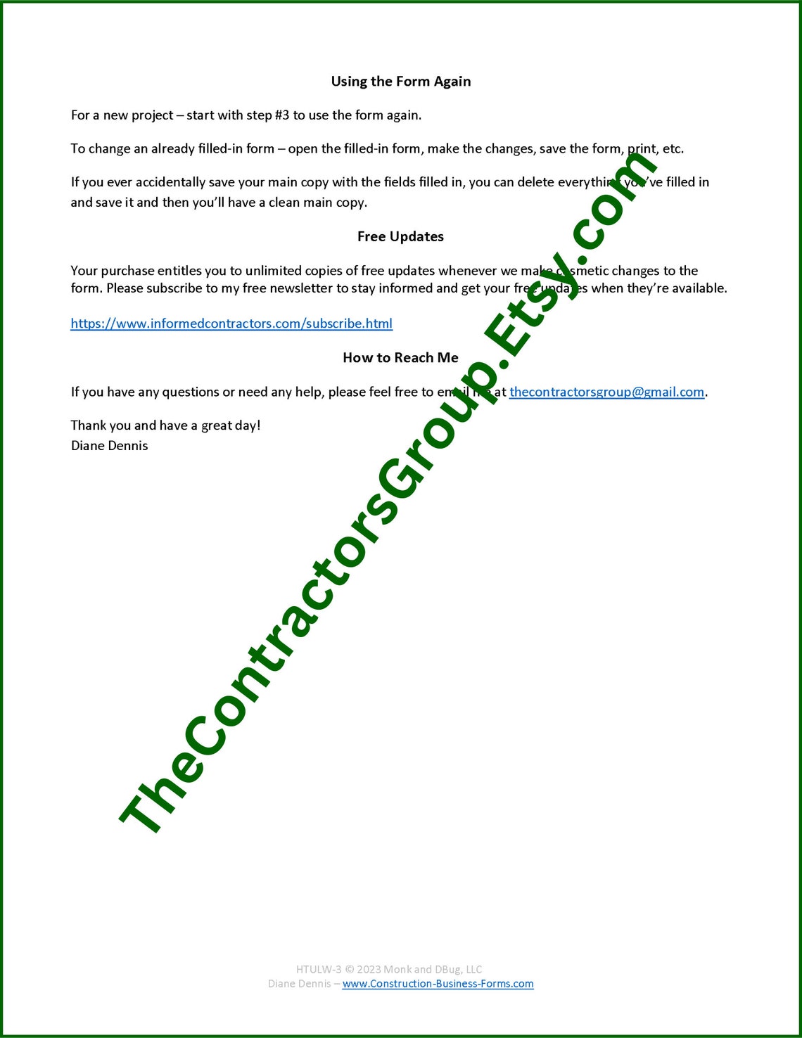 Conditional Final Waiver and Release California Form for Construction ...