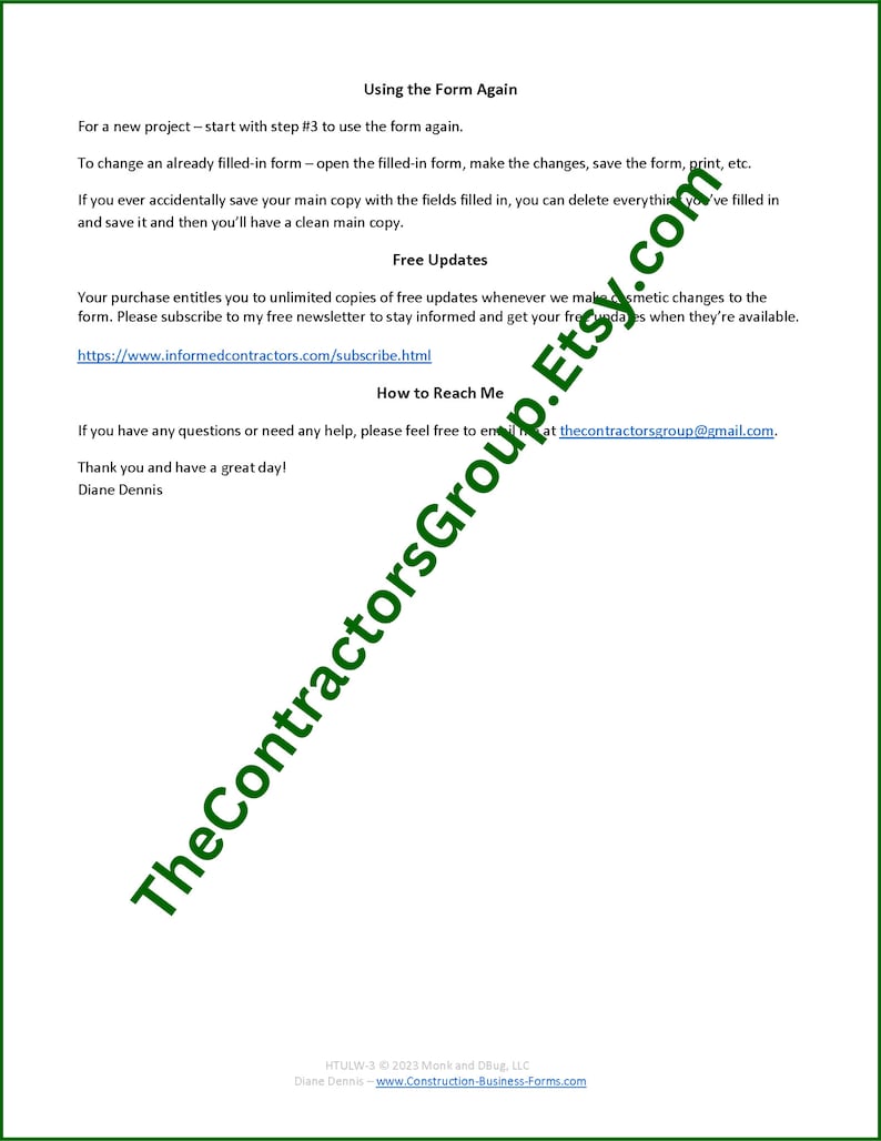 Conditional Final Waiver and Release California Form for Construction ...