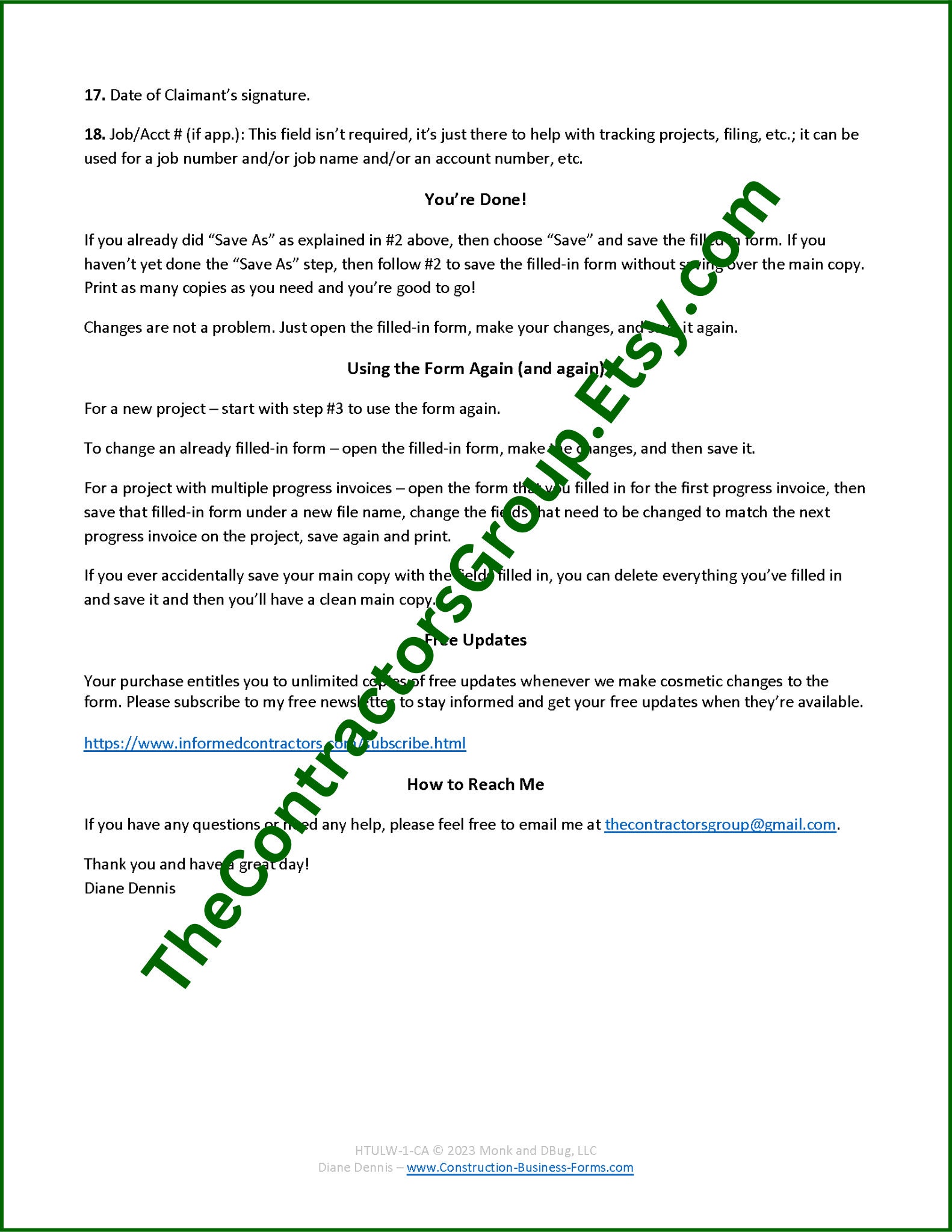 Conditional Progress Waiver and Release California Form for ...