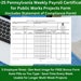 Pennsylvania Payroll Certification Form – Public Works, LLC-25 (excel ...