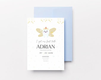 Dentist Party Birthday Invitation, Tooth Party, Tooth Fairy, Digital ...