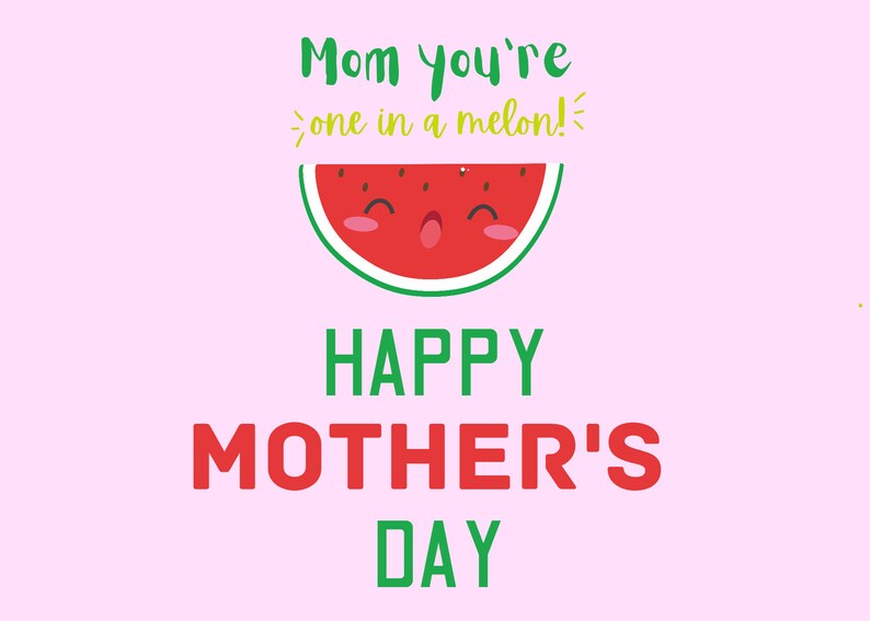 Printable Mother's Day Card, Happy Mother's Day Card, Printable Mother ...