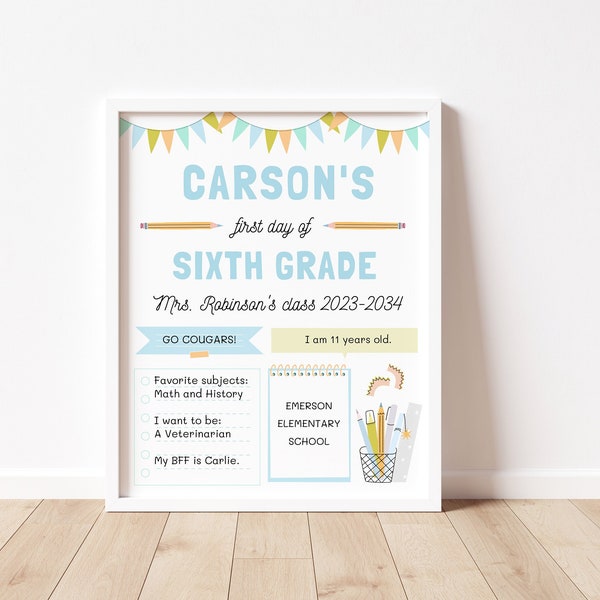 First Day of School - Etsy