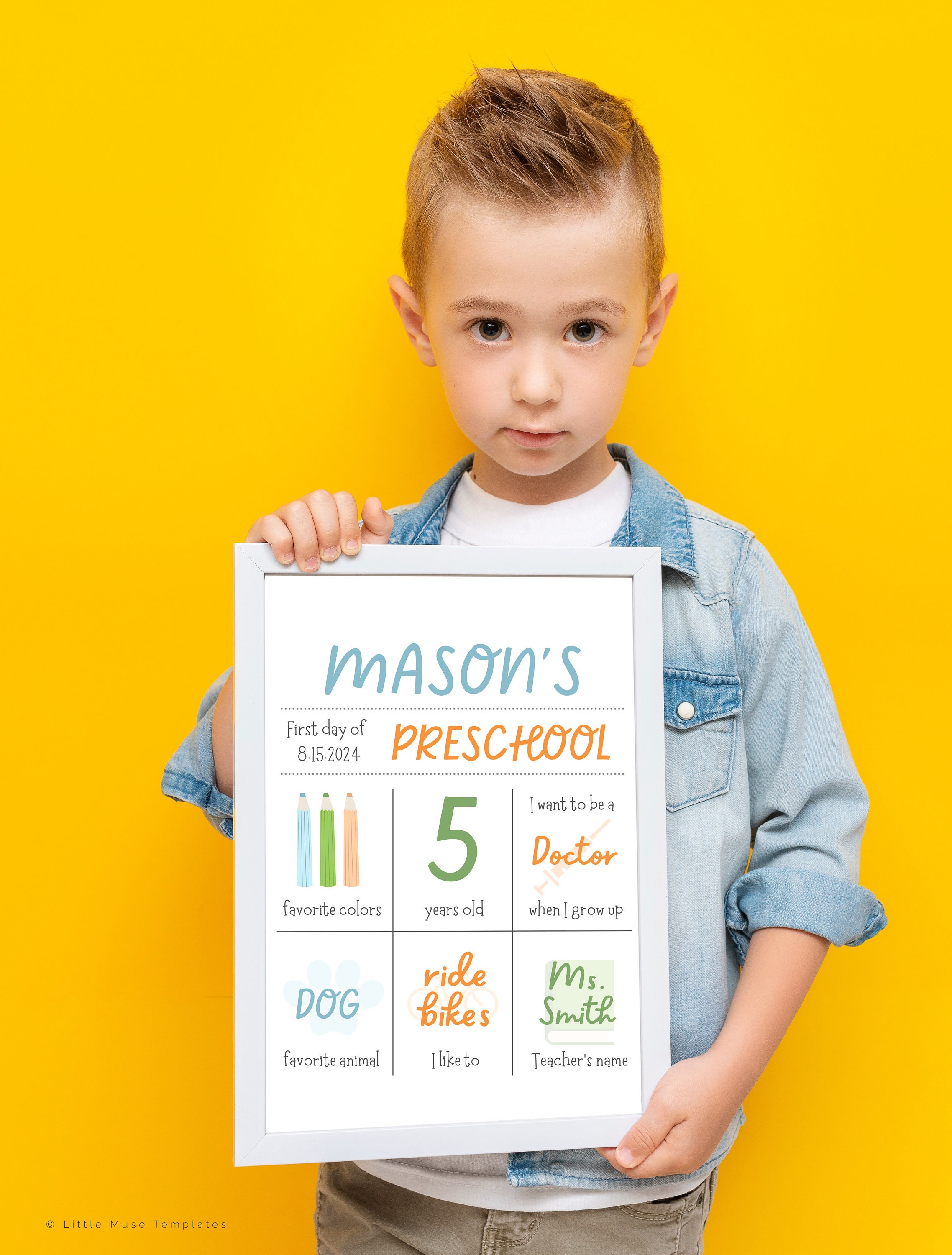 Editable First Day of School Sign, Printable First Day of School ...