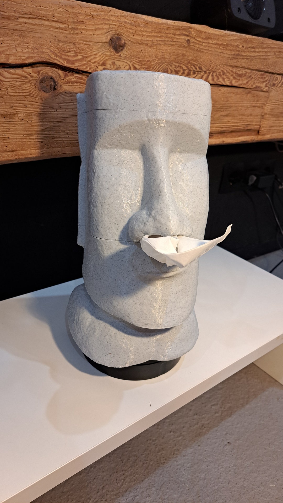 Moai Tissue Dispenser | Moai Head | Decoration | Easter Island | Tissue ...