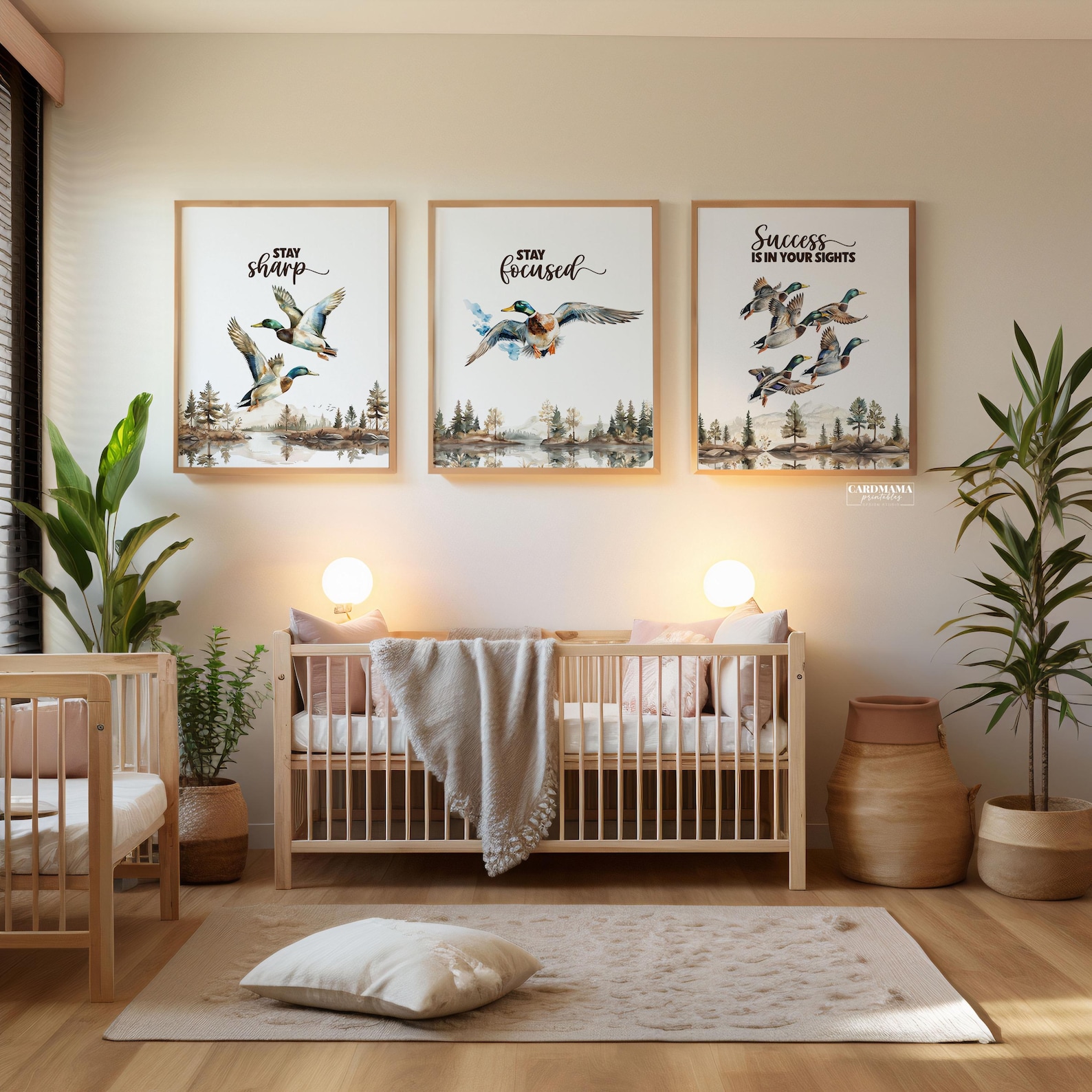 Mallard Duck Nursery Wall Decor,mallard Duck Art Nursery, Mallard Duck ...