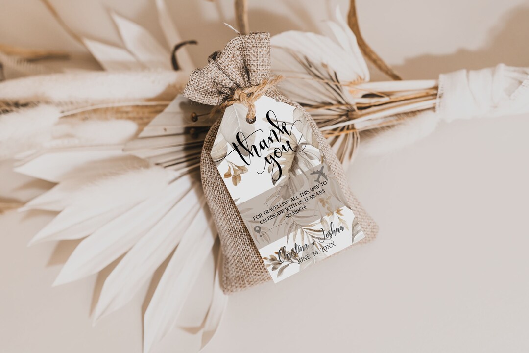Destination Wedding Welcome Bag Tags, Welcome Bag Tags Destination ...