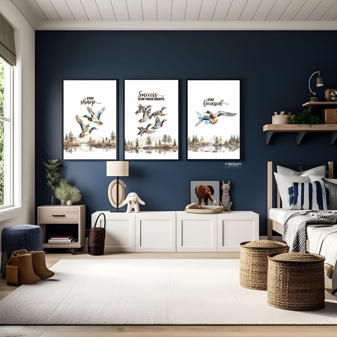 Mallard Duck Nursery Wall Decor,mallard Duck Art Nursery, Mallard Duck ...
