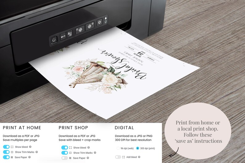 Wedding Dress Bridal Shower Invitations Wedding Invite Dress - Etsy