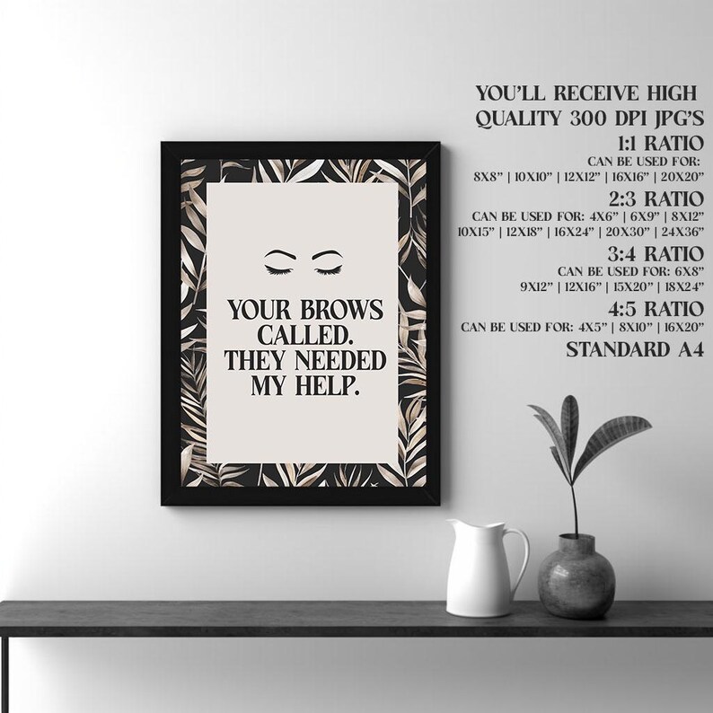 Microblading Poster, Eyebrow Art Print, Beauty Salon Decor, Makeup Wall ...
