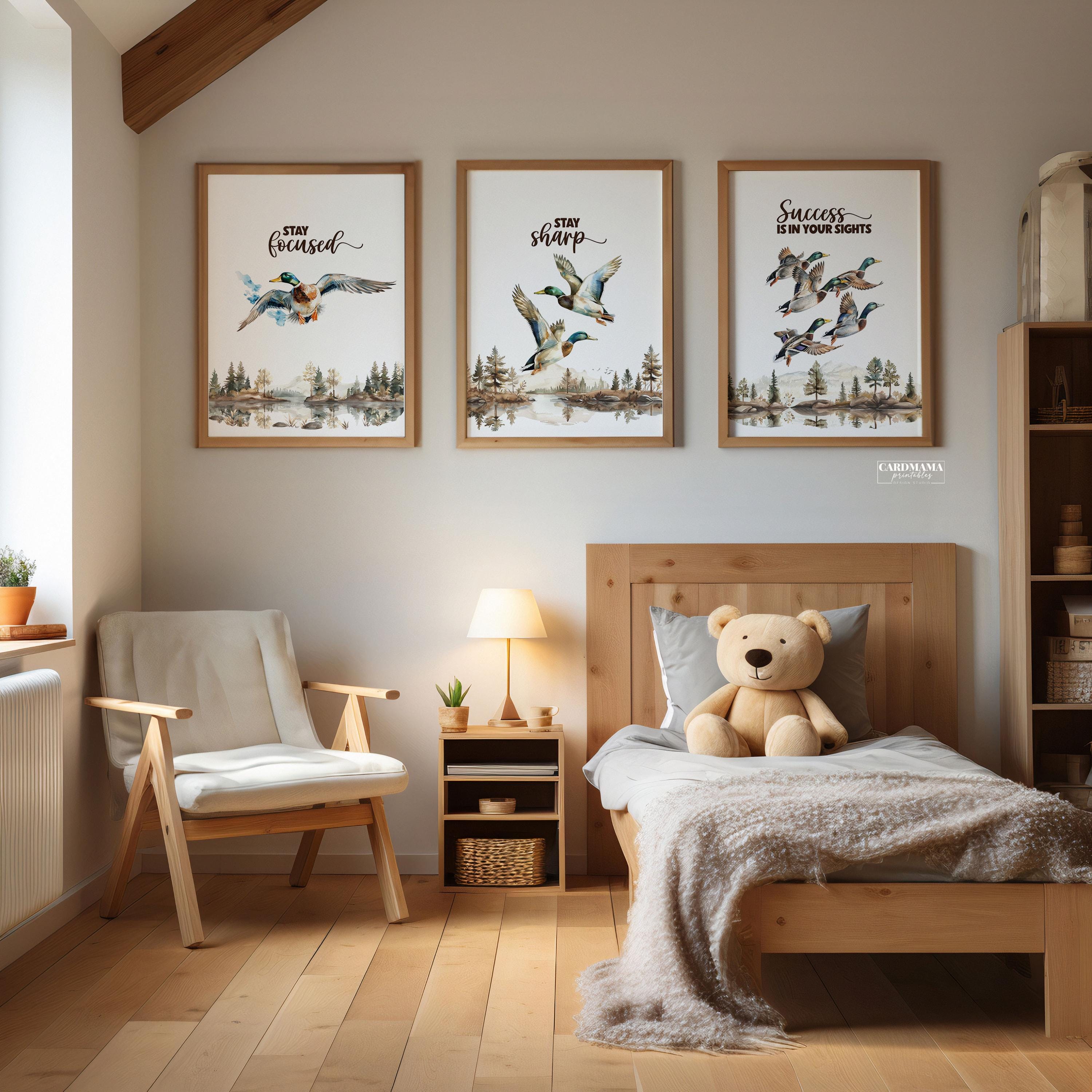 Mallard Duck Nursery Wall Decor,mallard Duck Art Nursery, Mallard Duck ...