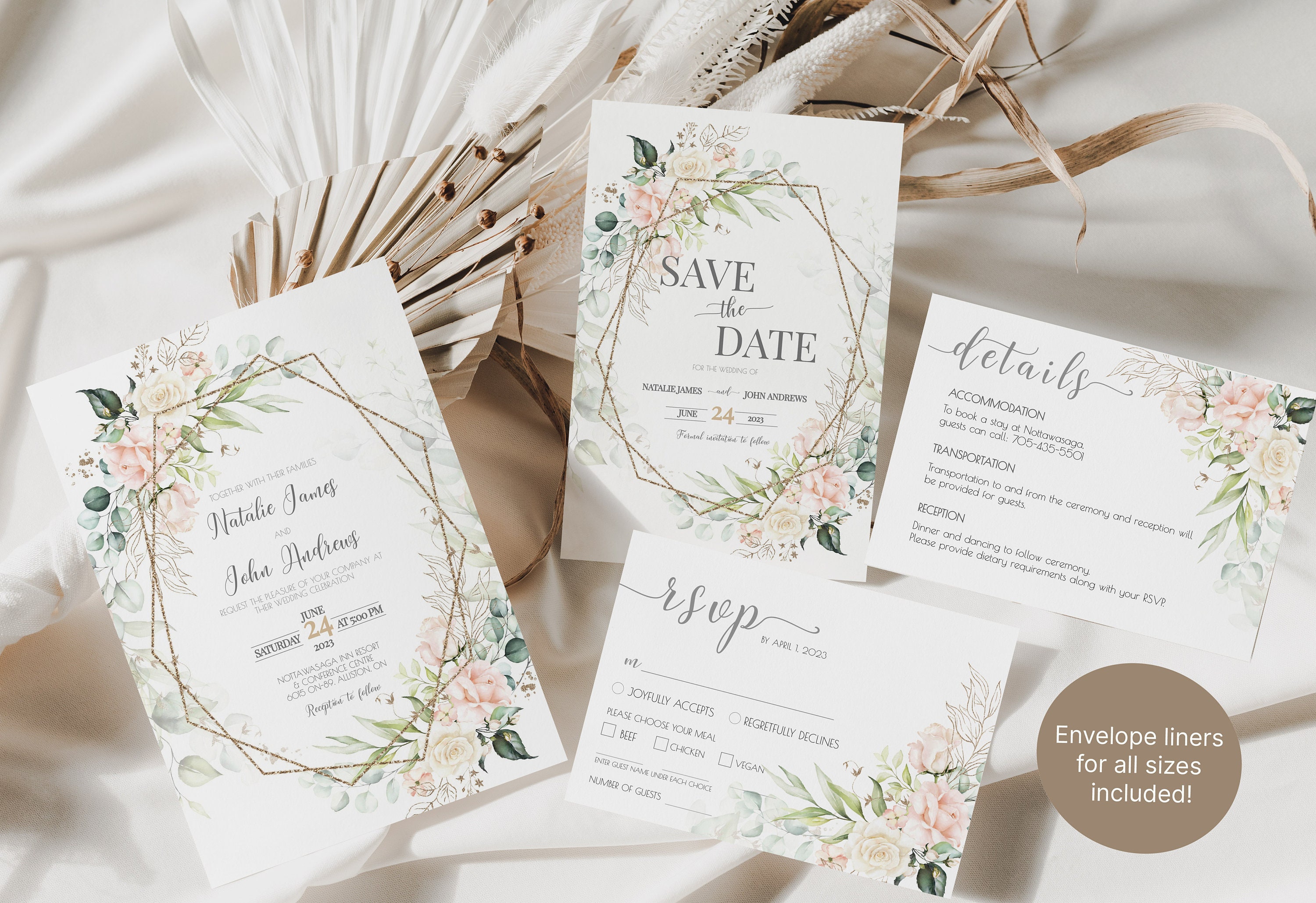 Downloadable Wedding Invitation Borders