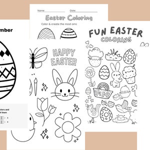 Easter Coloring Pages, Easter Coloring Pages for Kids, Easter Printable ...