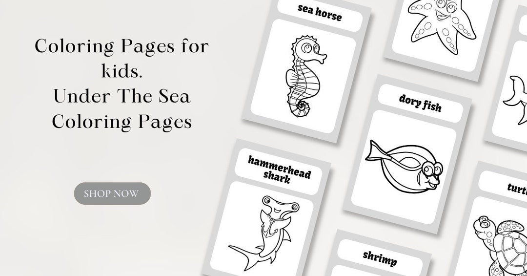 Under the Sea Coloring Pages Printable, Ocean Coloring Pages, Sea ...