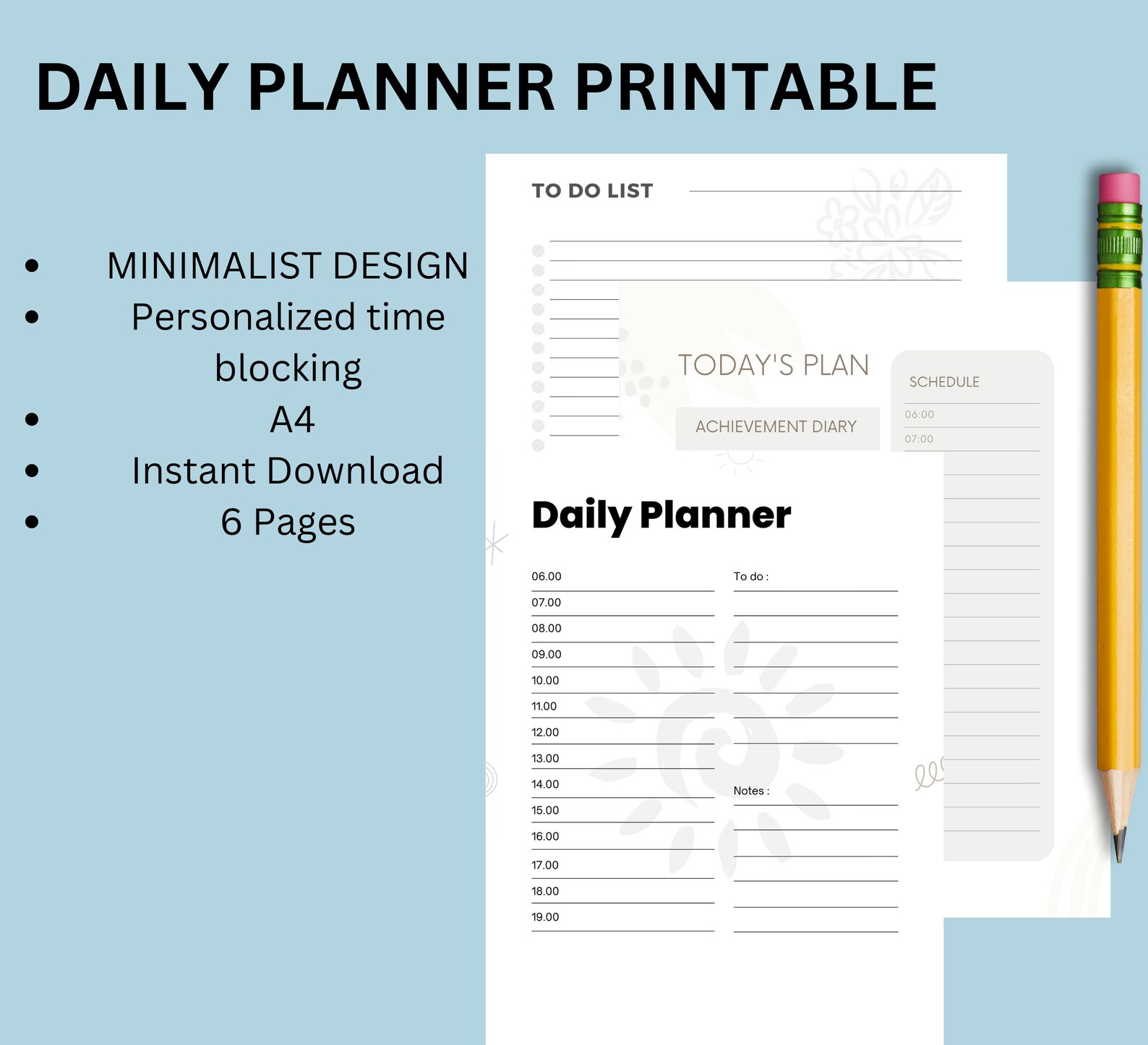 Routine Checklist Printable Planner Insert, Daily Routine Page, Weekly ...