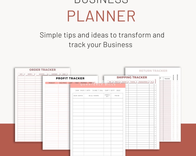 Printable & Digital Business Planner Bundle | Business Plan | Small ...