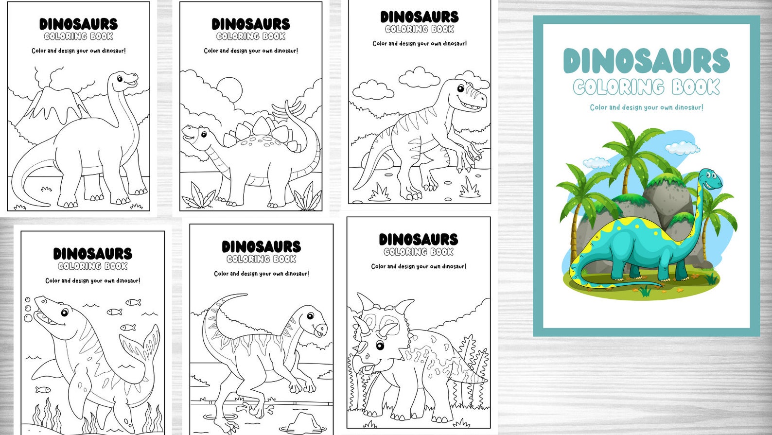 Dinosaur Coloring Pages, Baby Dinosaur Printables, Dinosaur Games ...