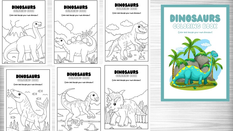 Dinosaur Coloring Pages, Baby Dinosaur Printables, Dinosaur Games ...