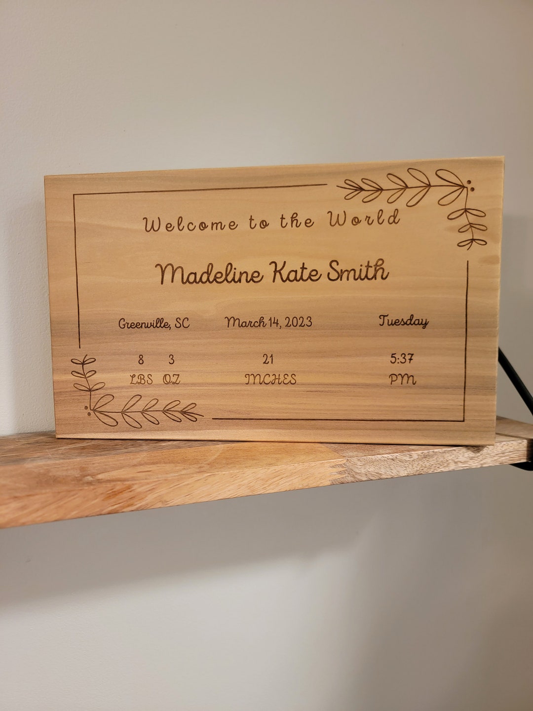 Baby Stats Sign Birth Announcement Sign Personalized Newborn Gift - Etsy