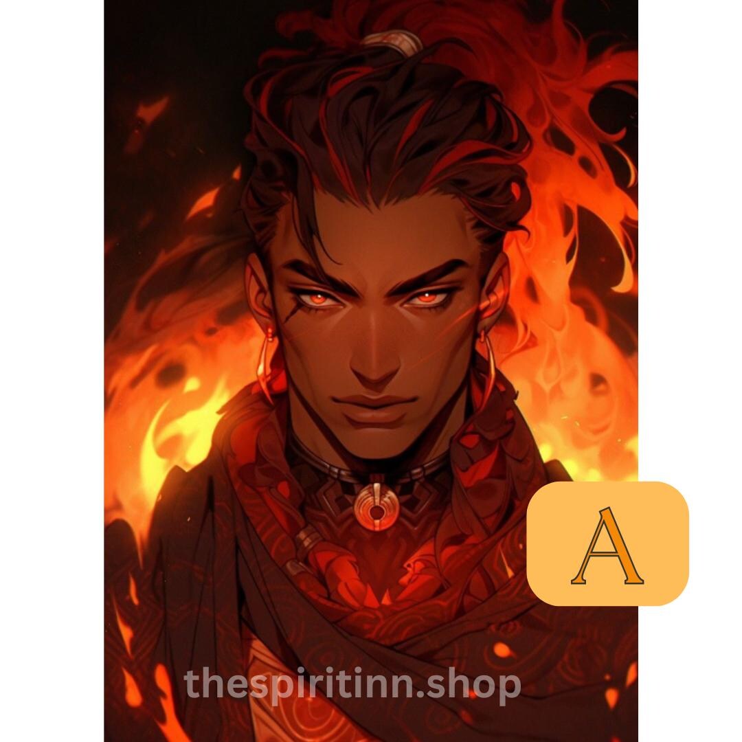 A Ifrit Djinn Spirit Companion Dark Arts Wish-granting & Transformation ...