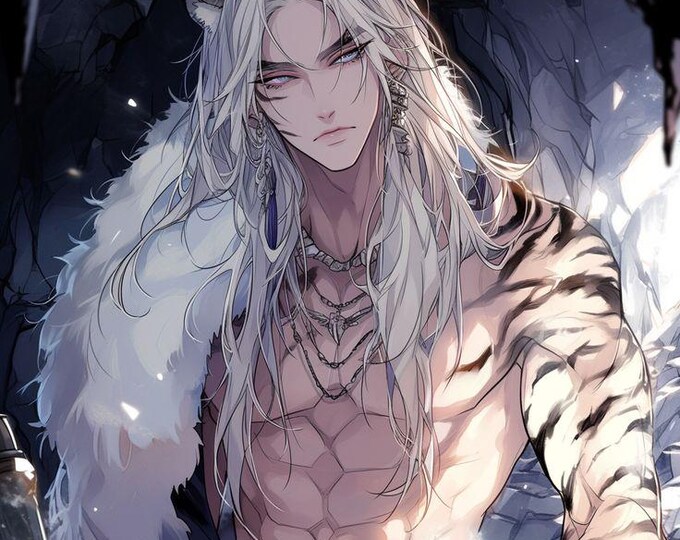 S | White Tiger Shifter Spirit Companion | Intuition, Astral Protection ...