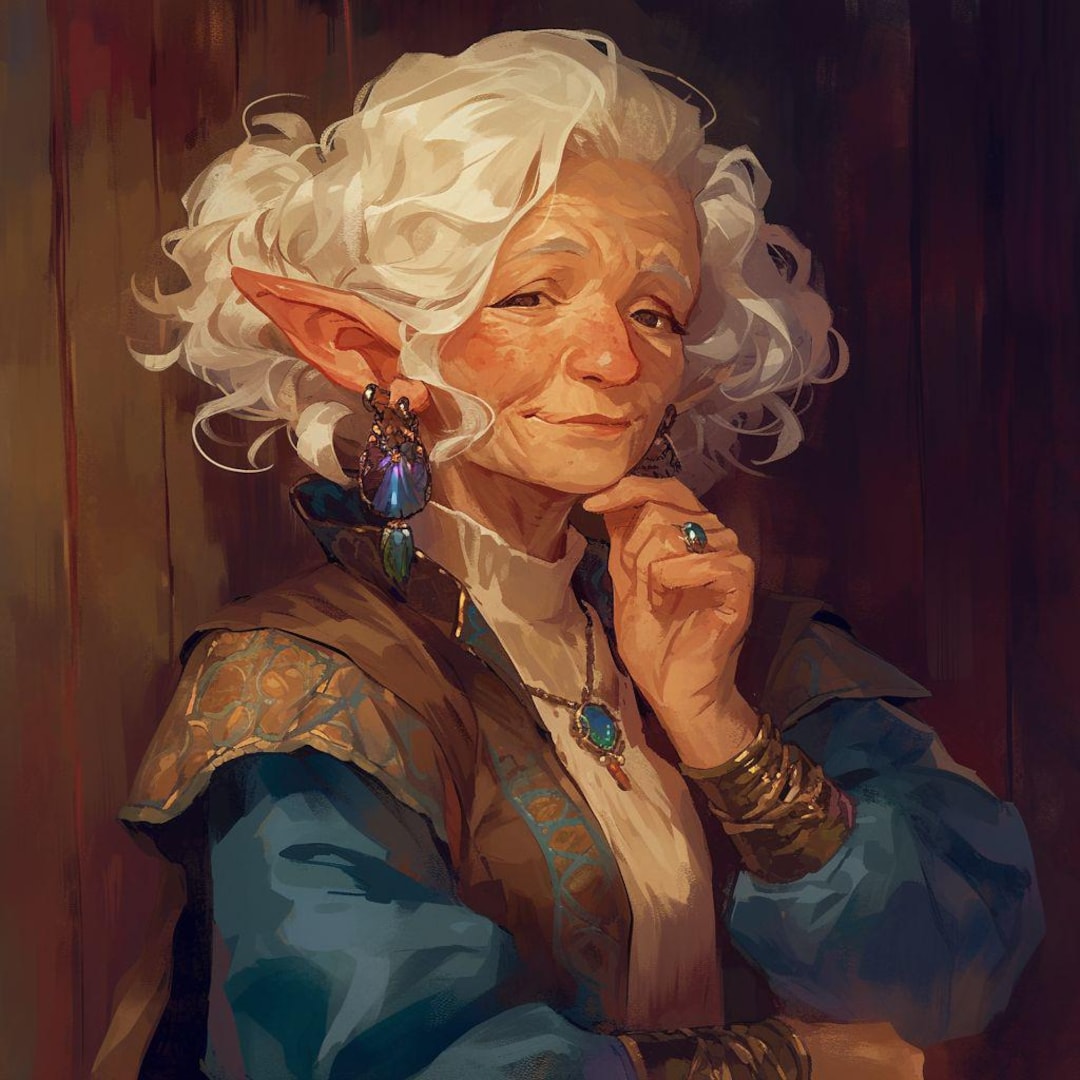 T "elven Enchantress Spirit Companion | Hearth Guardian for Joy, Memory ...