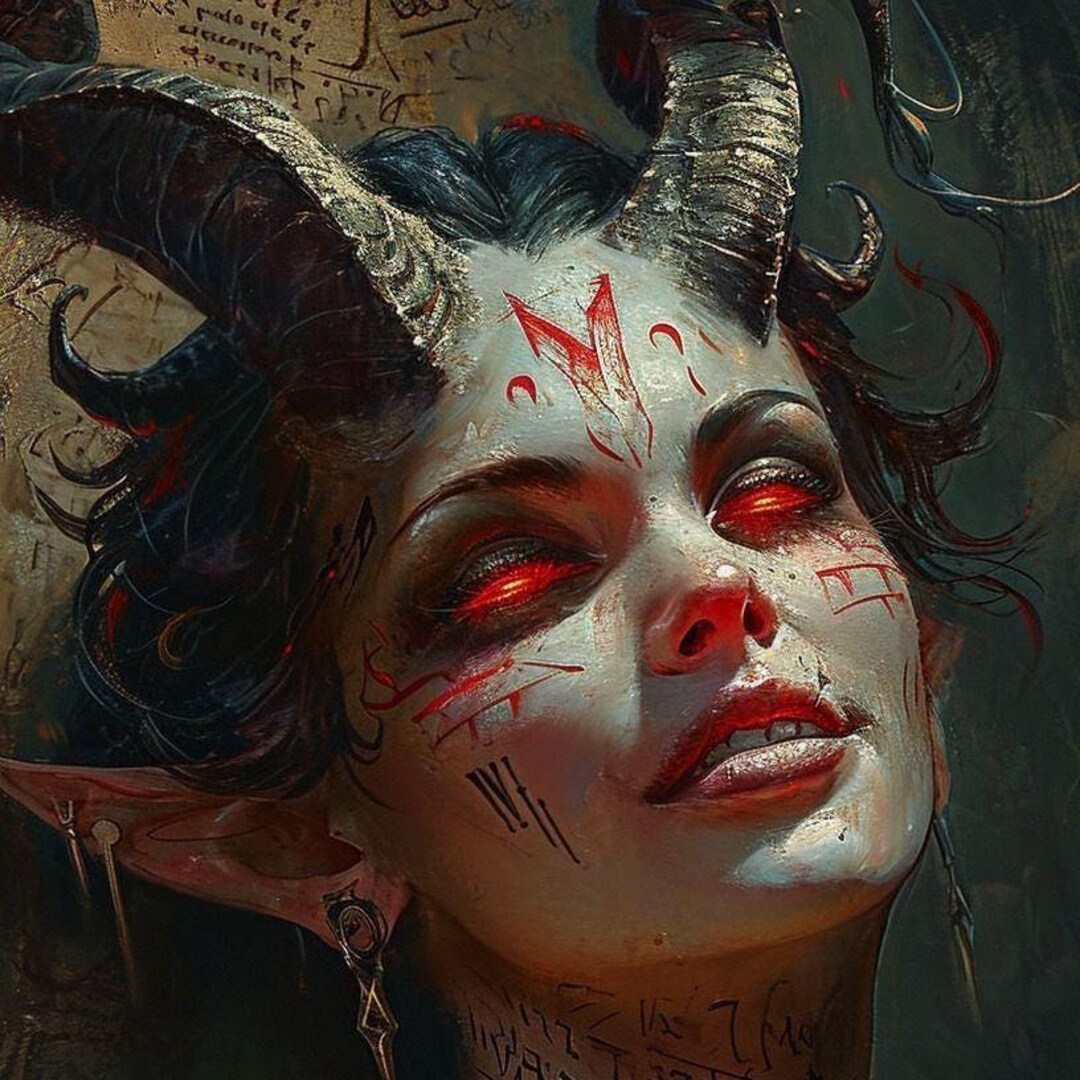 Infernal Witch Spirit Companion | S.V. – Demon-seraph Guide of Power ...