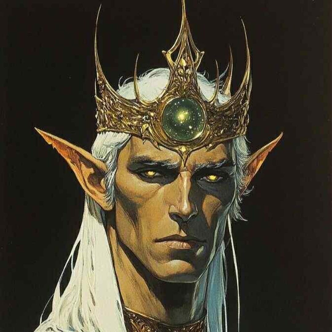 Solar High Elf King • Ancient Celestial Sovereign Companion - Etsy