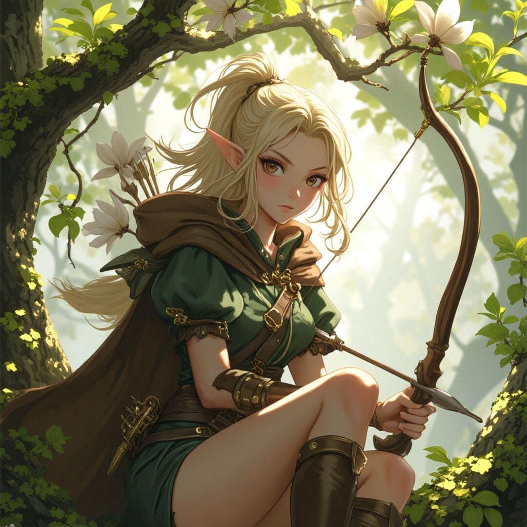 Woodland Elf Huntress Spirit Companion | Thalindra Moonsworn of the ...