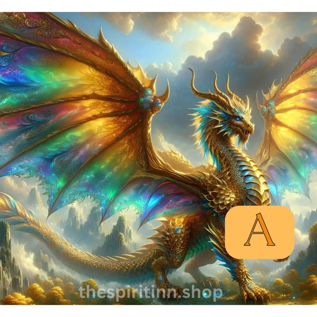 A Prismatic Celestial Dragon White Arts Cosmic Guardian of Light, Ideal ...