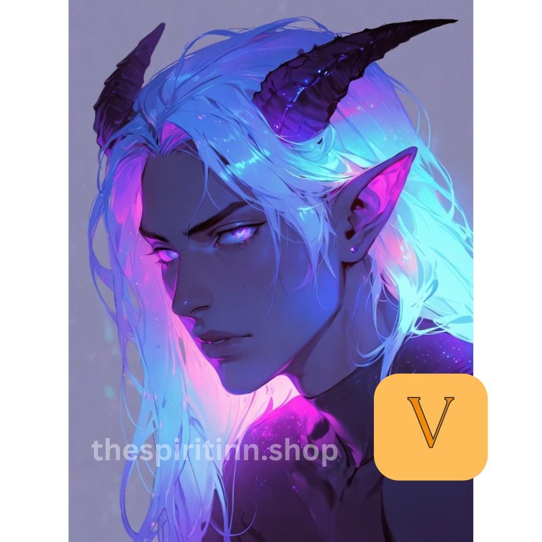 V: Dark Arts Incubus Spirit Companion - Etsy