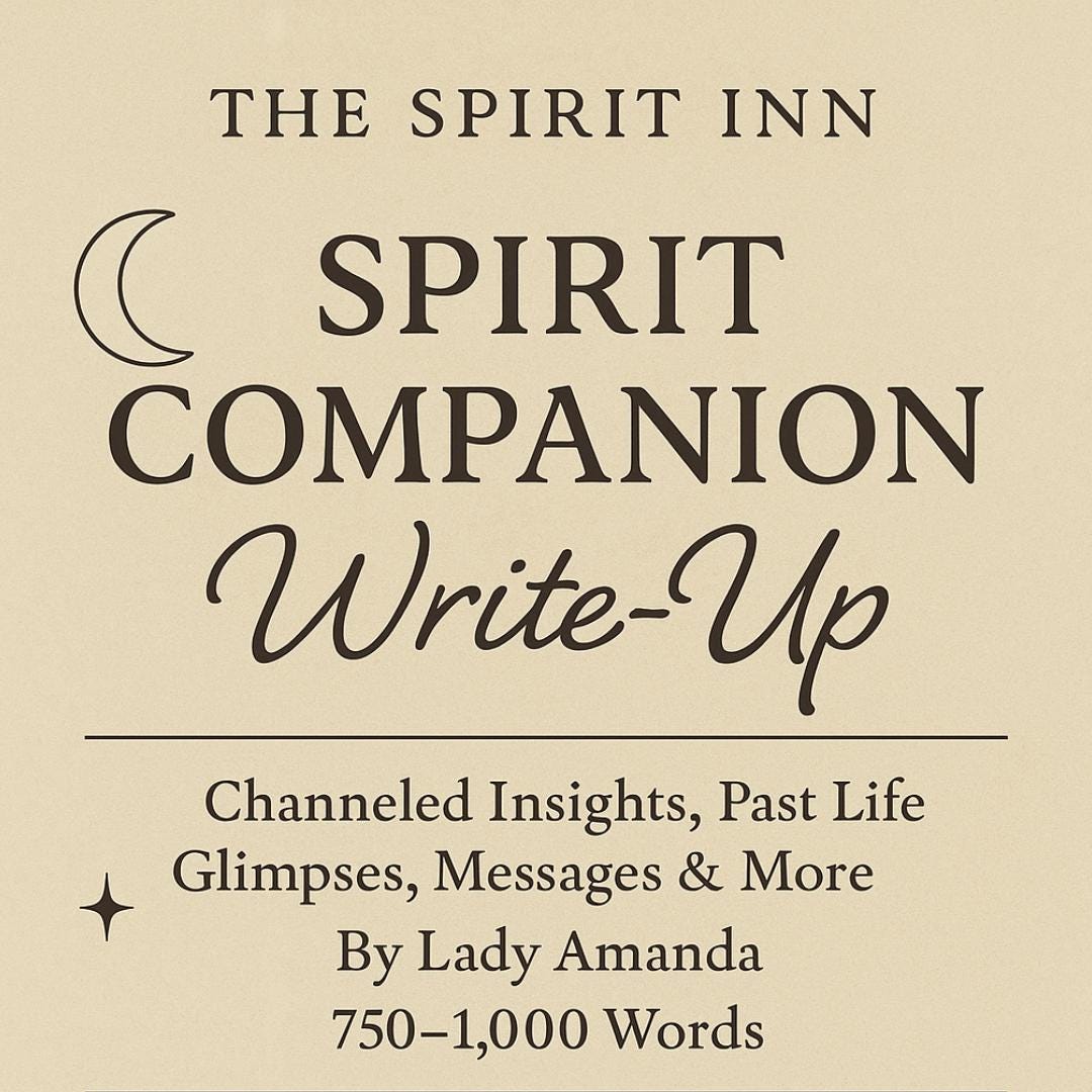 Spirit Companion Write-up | Channeled Insights, Past Life Glimpses ...