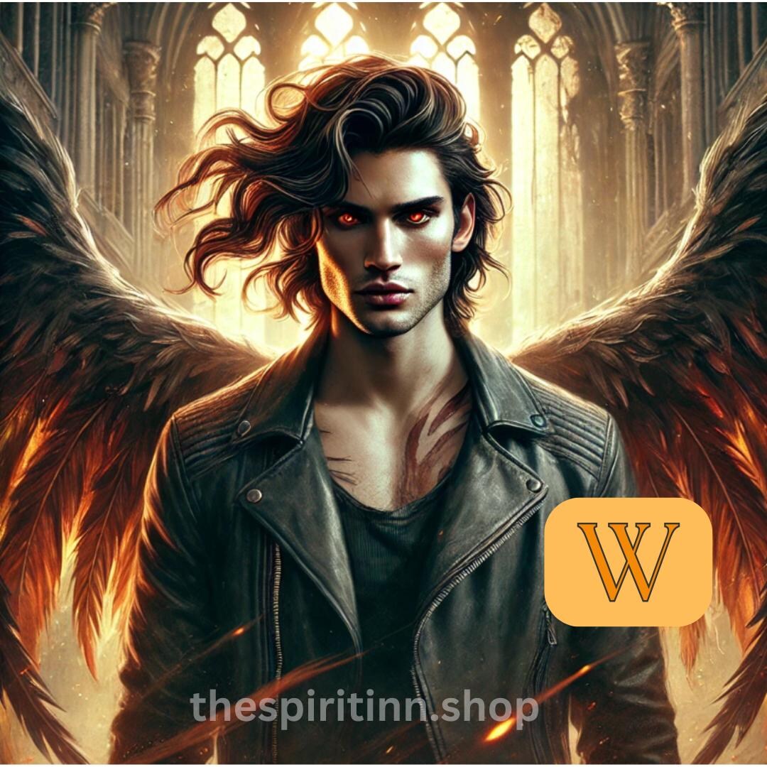 W Fallen Malakim Angel Spirit Companion Fiery Protector & Motivator ...