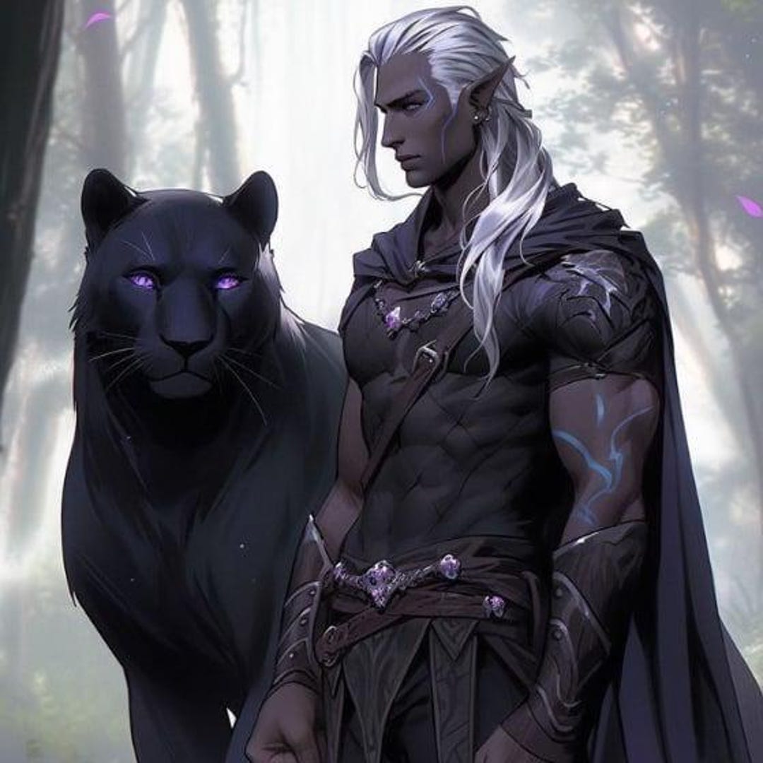 D Drow Ranger Familiar | Shadow Guardian Spirit With Panther Companion ...