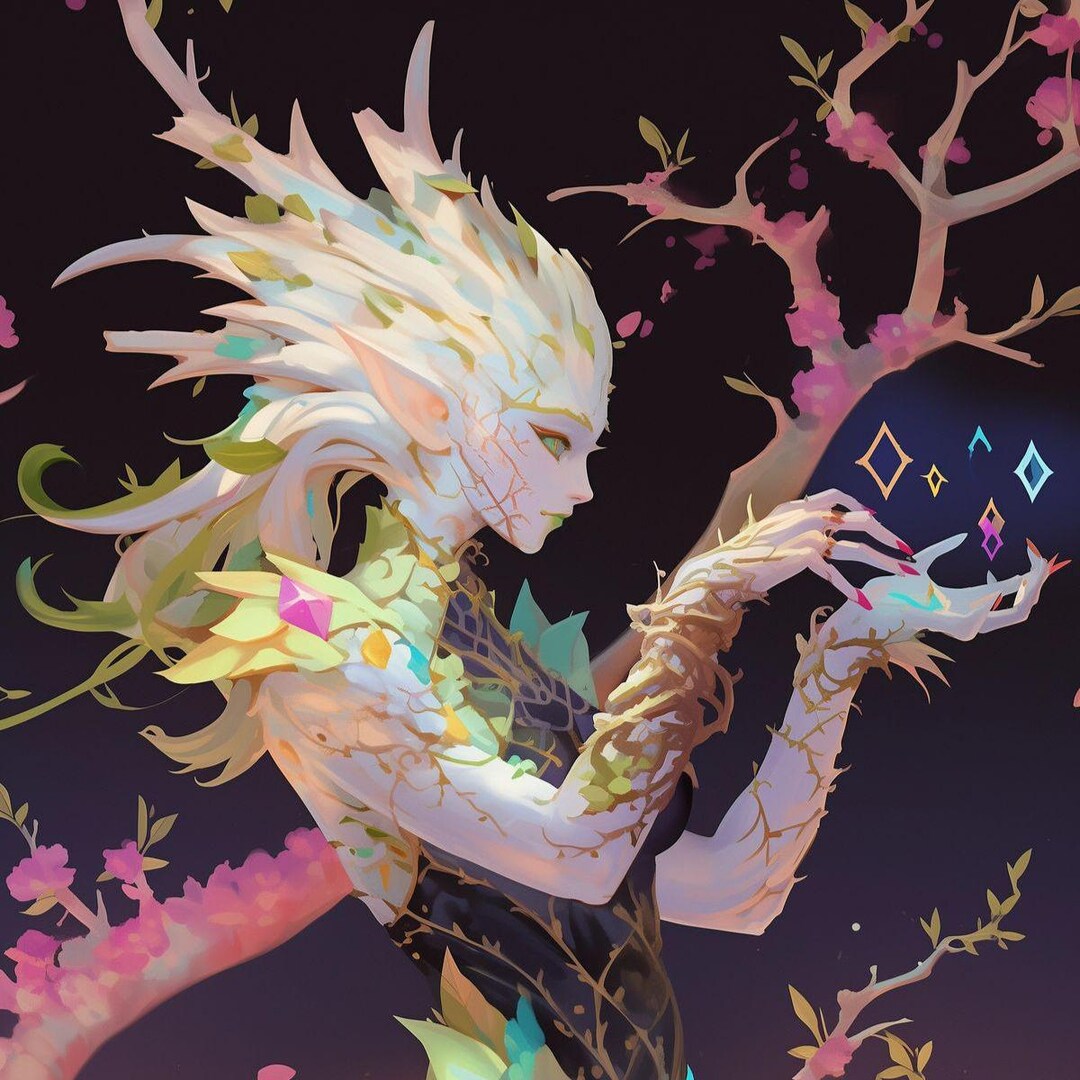 Crystal Dryad Dragon Spirit Companion | Celestial Entity of Healing ...