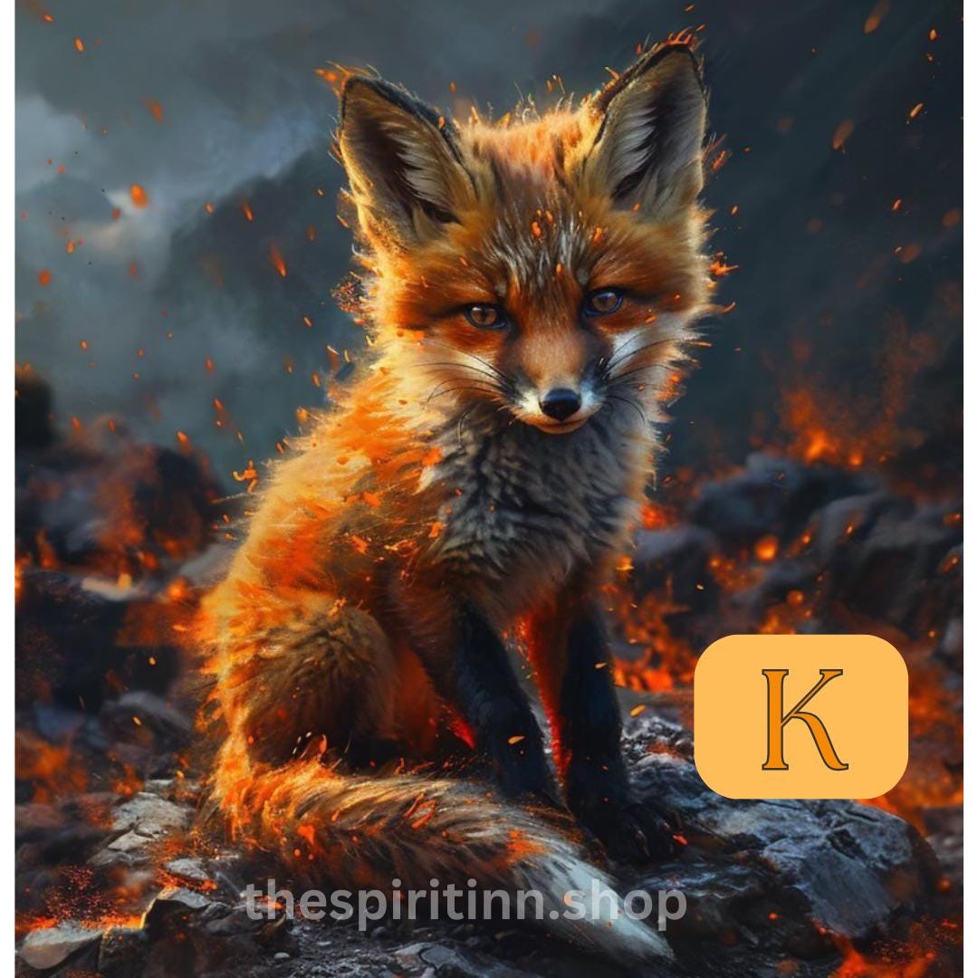 K Infernal Hellfox Spirit Companion Grey Arts Guardian & Trickster ...