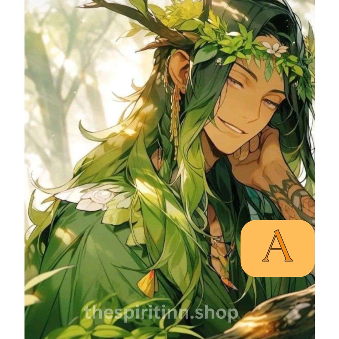 A, Enchanting Forest Fae Spirit Companion Guardian of Nature's Serenity ...