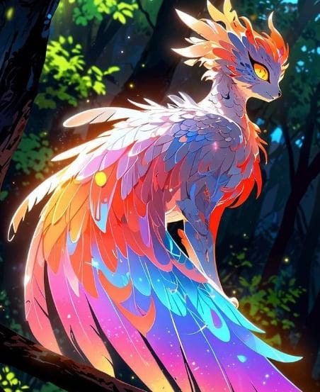 S Dawnfire Phoenix Familiar | Spirit of Rebirth, Renewal & Illumination ...