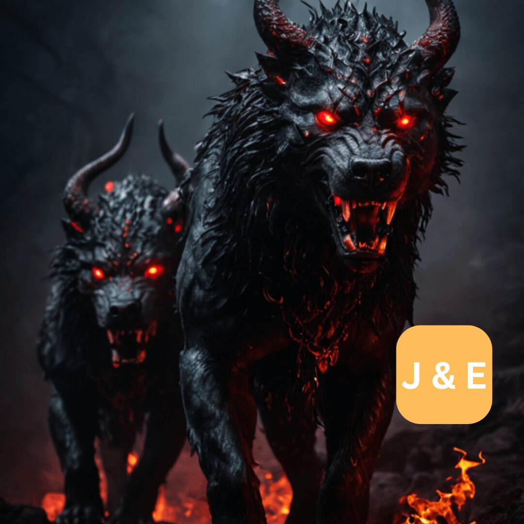 Celestial Inferno: Meet J and E, the Dark Arts Hellhound Duo Direct or ...