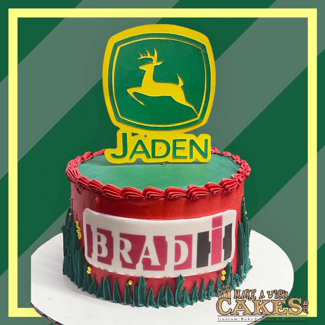 John Deere Cake Topper - Etsy