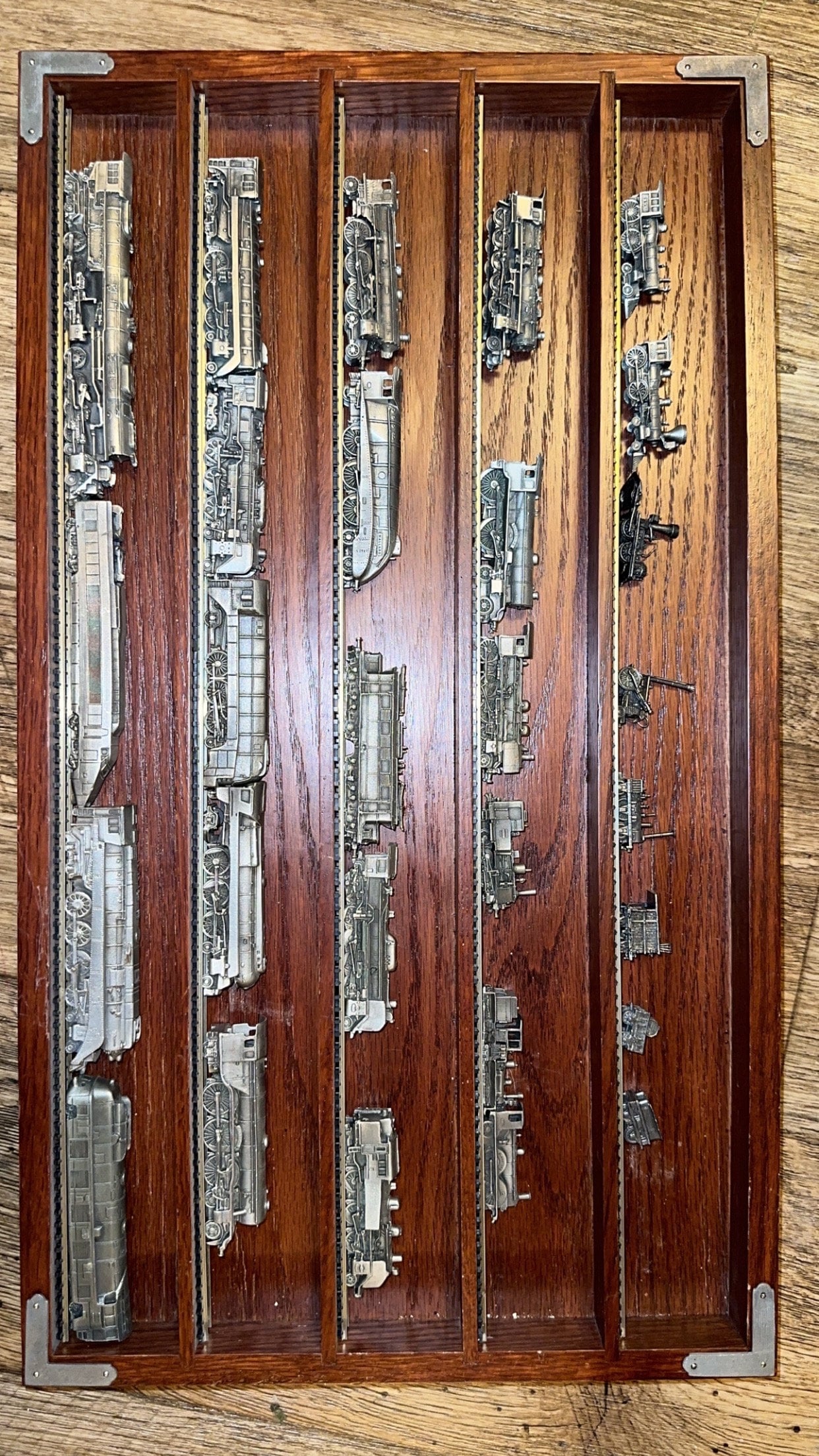 28- Piece Vintage FRANKLIN MINT PEWTER Train Collection - Etsy