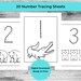 Number Tracing Practice/printable Number Tracing Worksheets/trace and ...