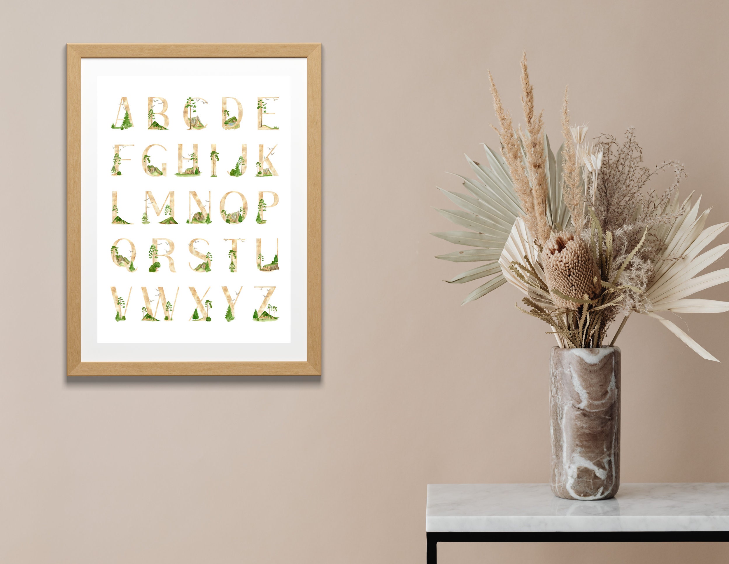 Alphabet and Numbers Posters, Educational Posters for Toddlers ...