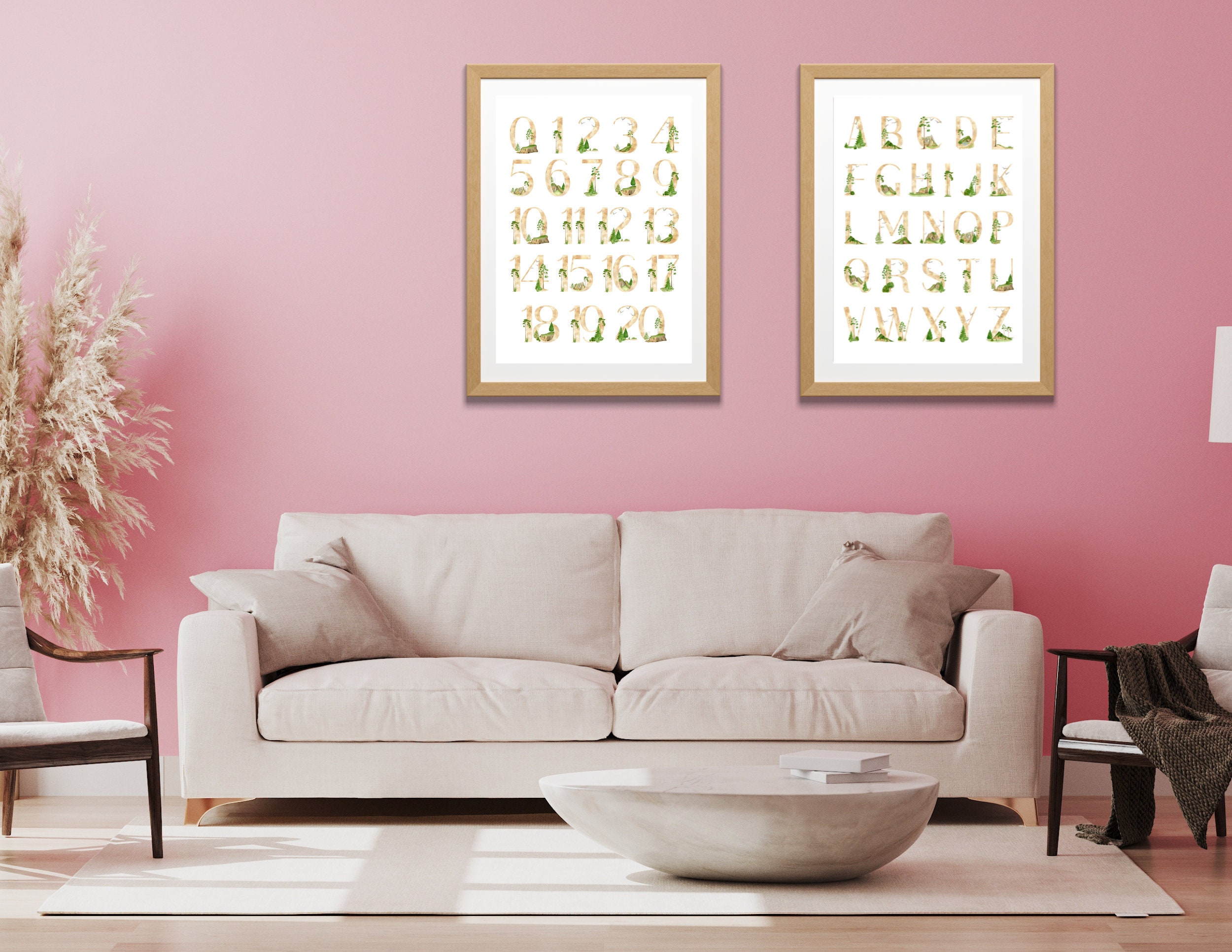 Alphabet and Numbers Posters, Educational Posters for Toddlers ...