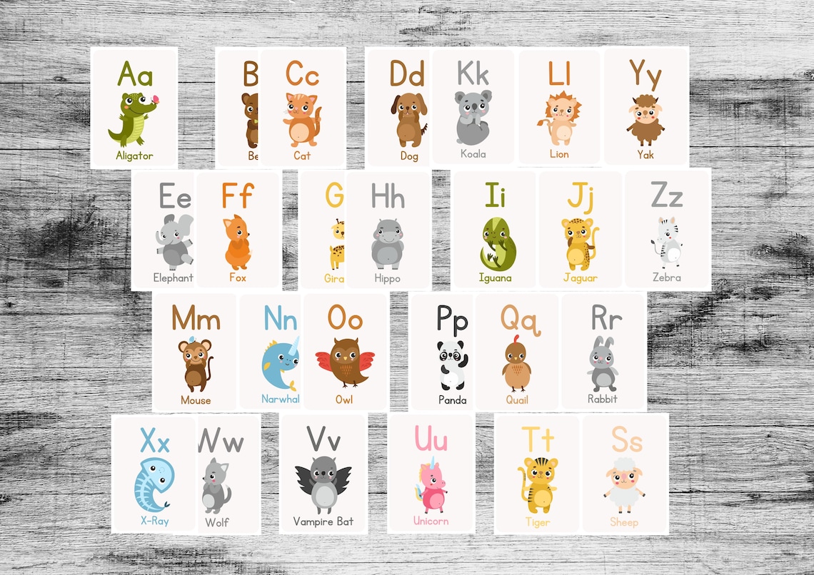 Printable Alphabet Flashcards Kindergarten Flashcards Preschool ...