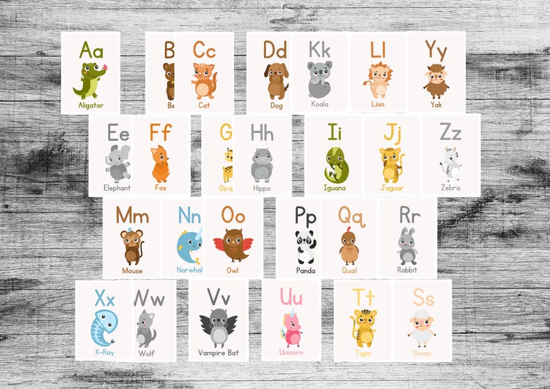 Printable Alphabet Flashcards Kindergarten Flashcards Preschool ...