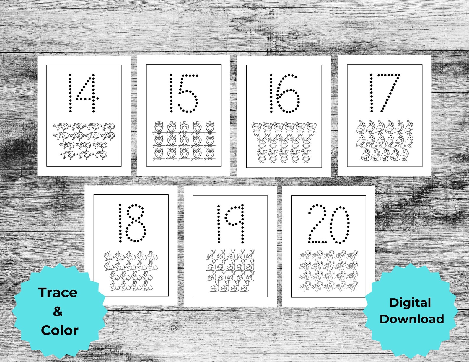 Number Tracing Practice/printable Number Tracing Worksheets/trace and ...