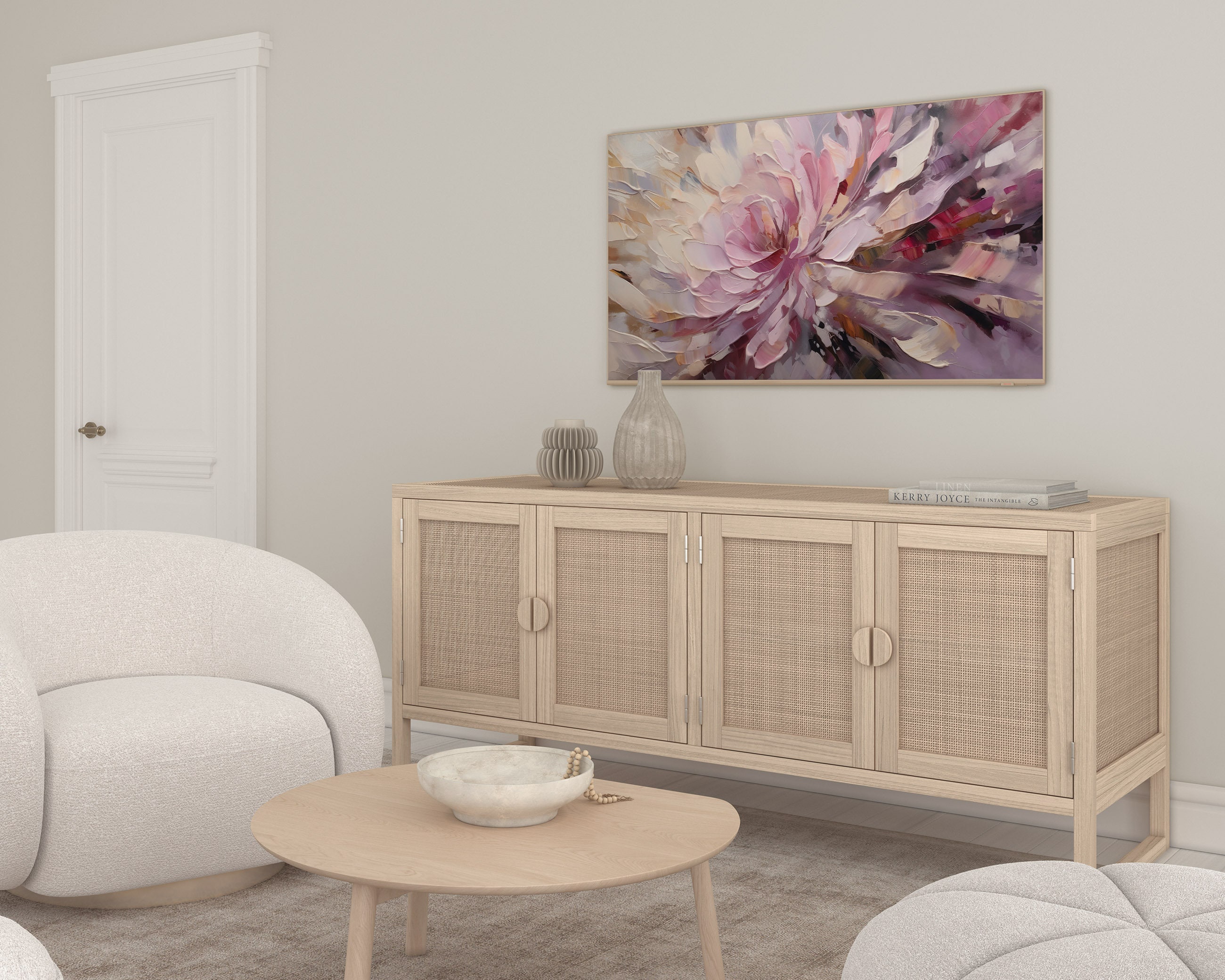 Samsung Frame TV Floral Modern Art Abstracts Set of 12 Instant Digital ...